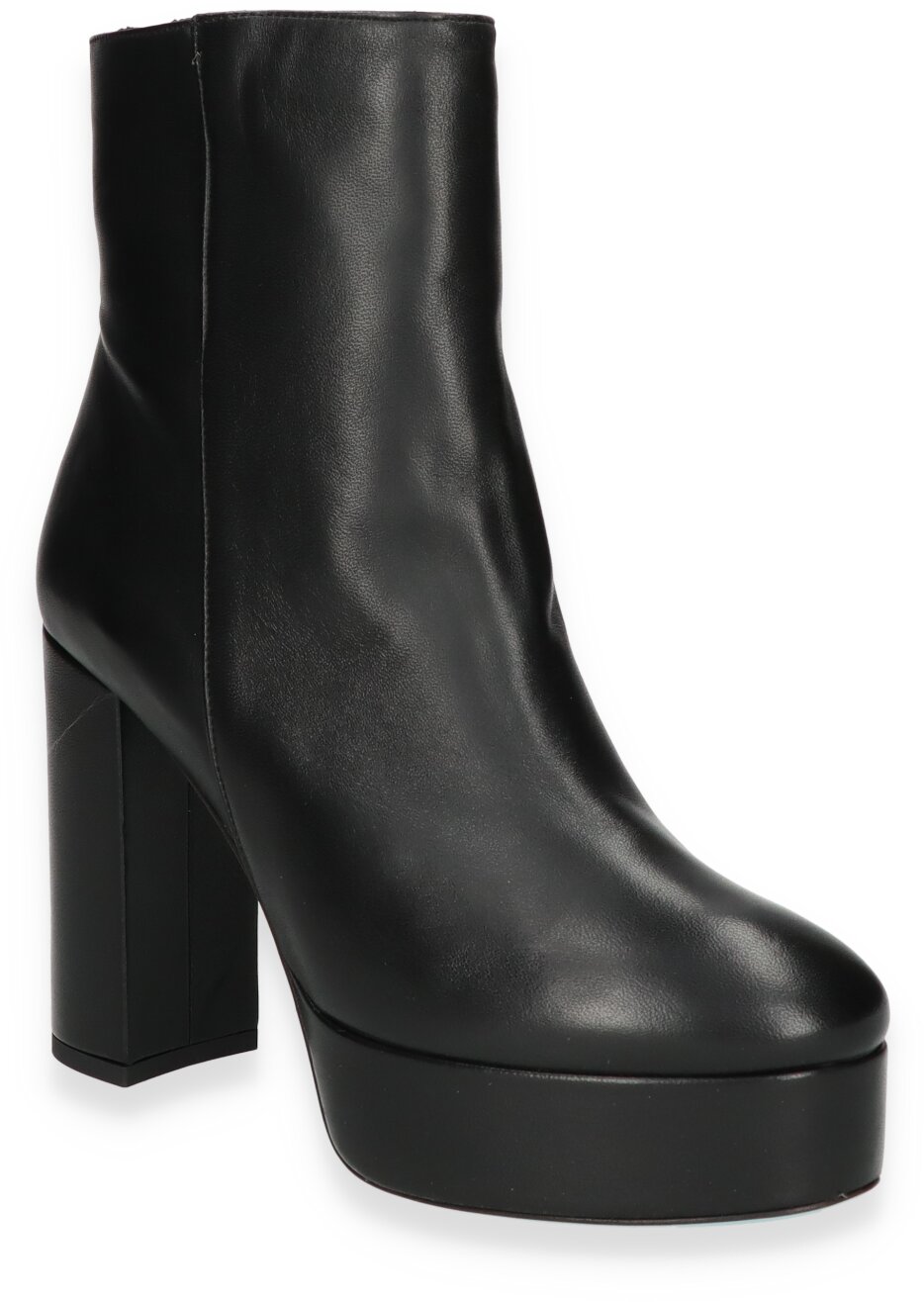 Phillip Hardy Plateau-Stiefeletten aus Leder 109001000003 (Schwarz ...